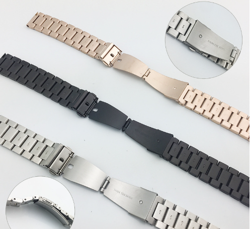 Three beads stainless steel strap metal smart watch steel strap