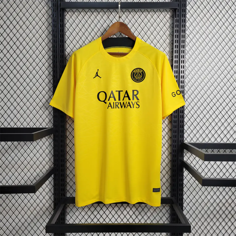 Paris Saint-Germain PSG 23-24 Yellow Training Jersey Football - Fans ...